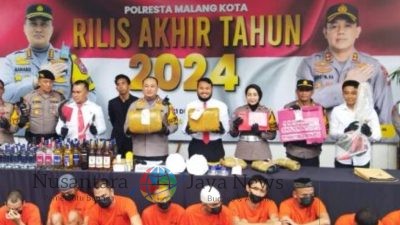 Akhir Tahun 2024, Polresta Malang Kota Ungkap Beragam Kejahatan, Hasilnya Signifikan - Nusantara ...